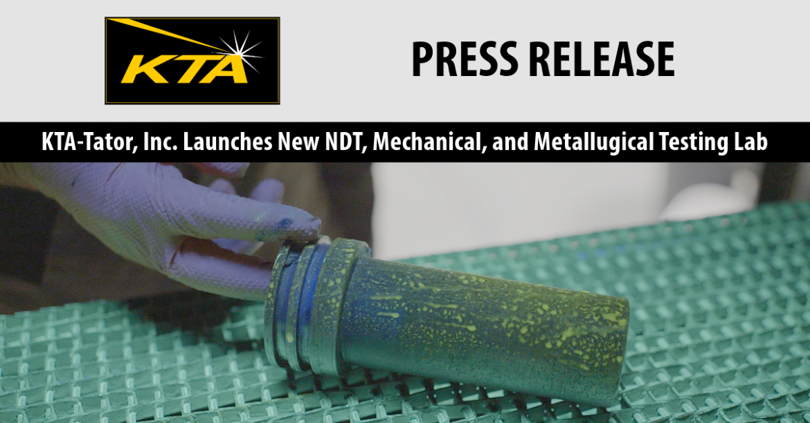 KTA-Tator Opens New Testing Facility in Pittsburgh | PCI Magazine
